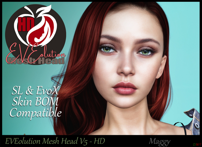 Second Life Marketplace - *!* EVEolution V5 HD Mesh head Maggy